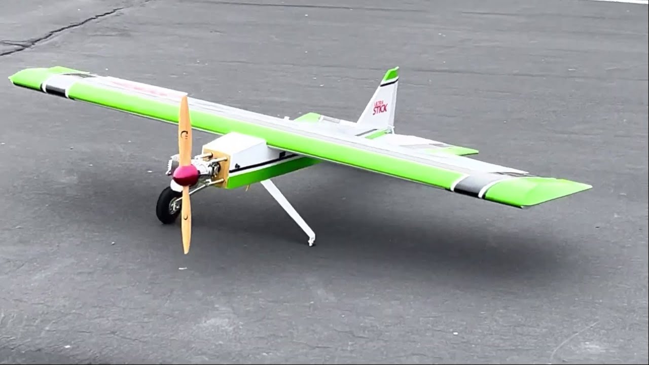 Ultra Stick 30cc One Wheel Landing - YouTube