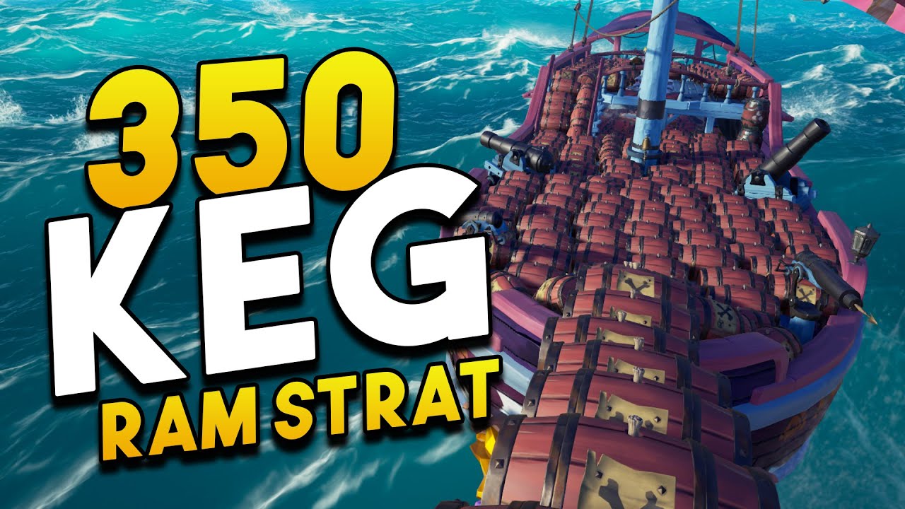 350 Kegs - Ramming A Sloop with 350 Kegs in Sea of Thieves // Ram Strat ...