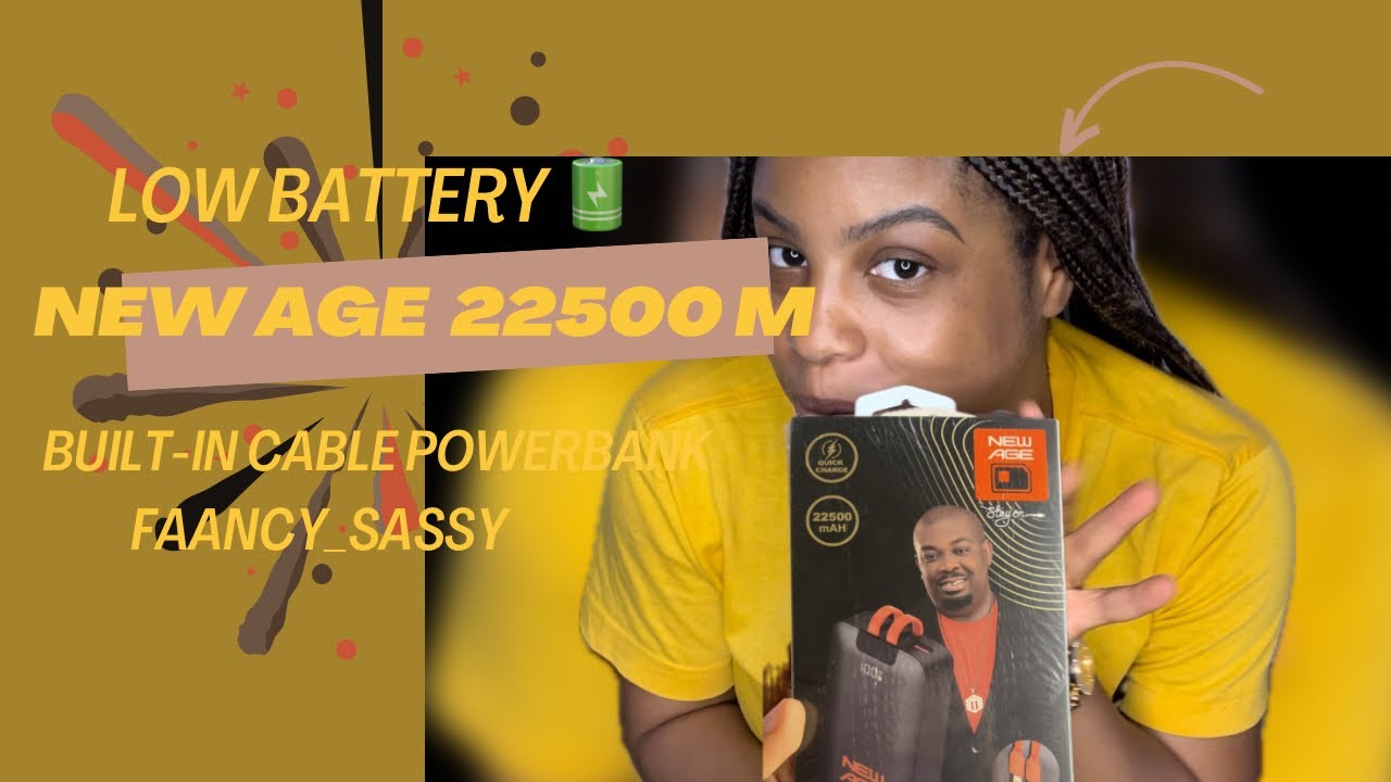 Durable and Powerful | New Age 22500 mAh | BUILT-IN CABLE POWER BANK ...