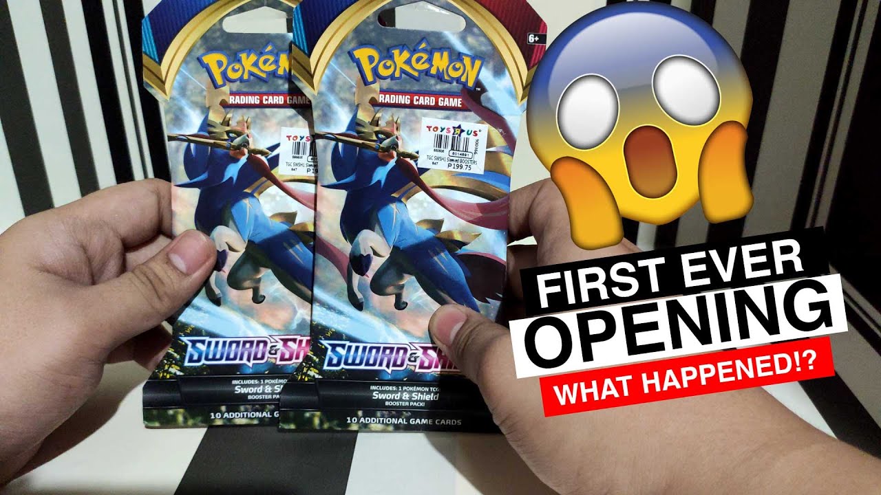 My First Ever Pokémon Pack Opening, What Happened!?(Sword and Shield ...