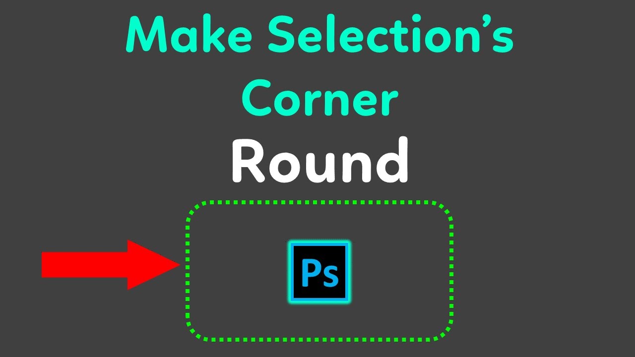 How to make selection corner round in photoshop | selection corner ...