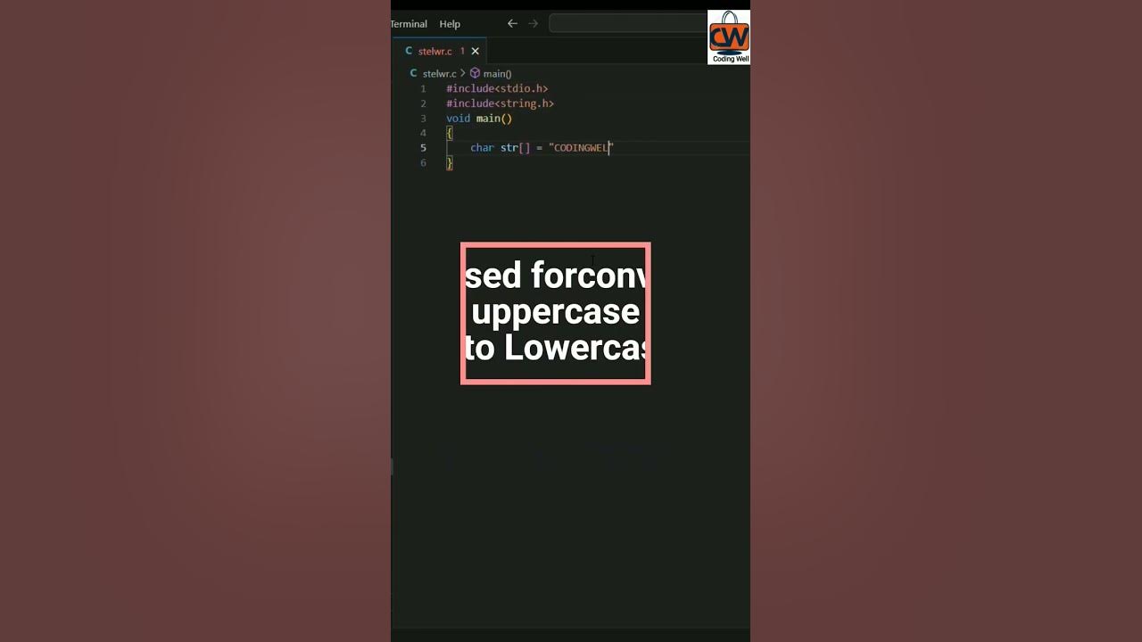Use Of Strlwr In C Programming Code Trendingshort Youtube
