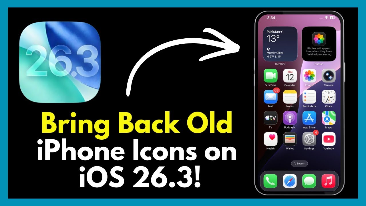 How To Get Old Icons on iOS 26 (Bring Back Classic Look!) - YouTube
