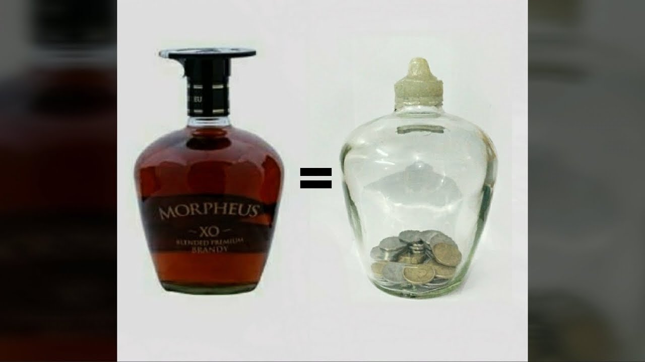 How to make Vintage Glass pot Bank - YouTube