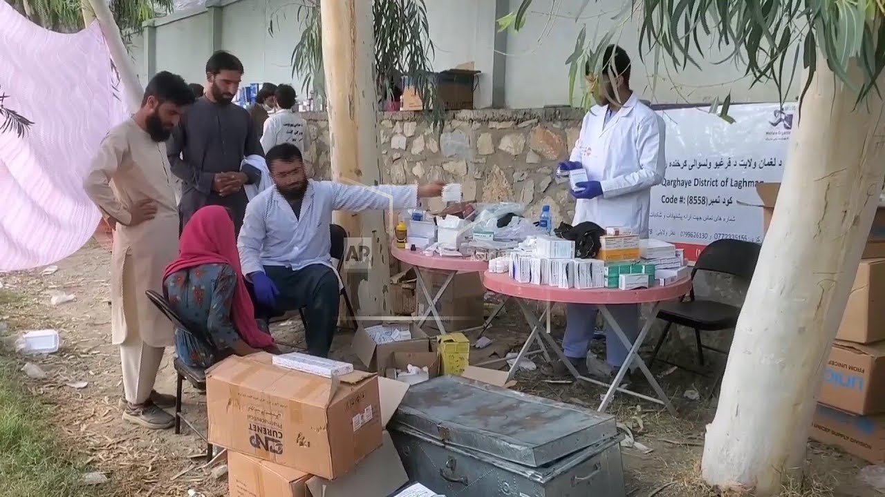 Afghan earthquake victims treated at UN medical camp in Nurgal district ...