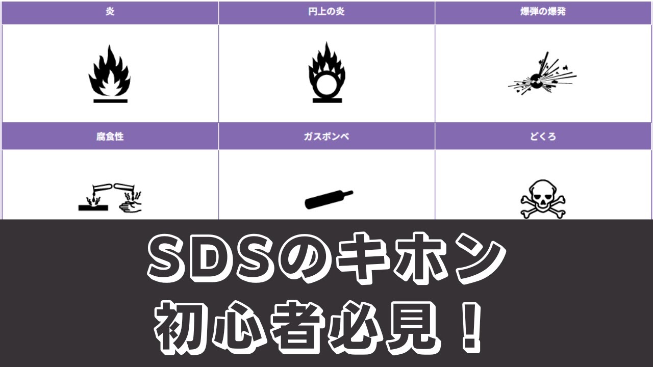 【解説】SDSの見方を初心者向けにわかりやすく解説！ - YouTube