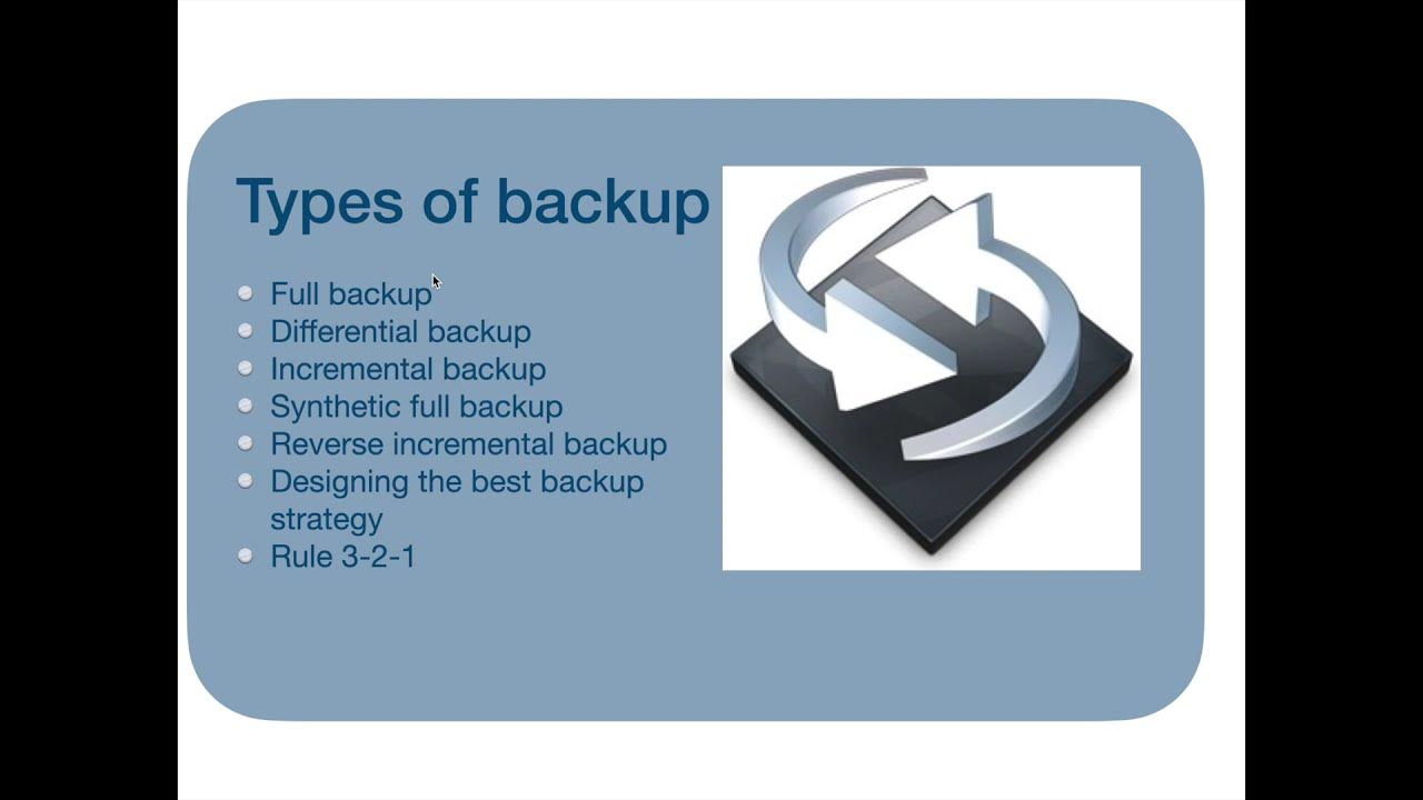 What are different types of backup? - YouTube