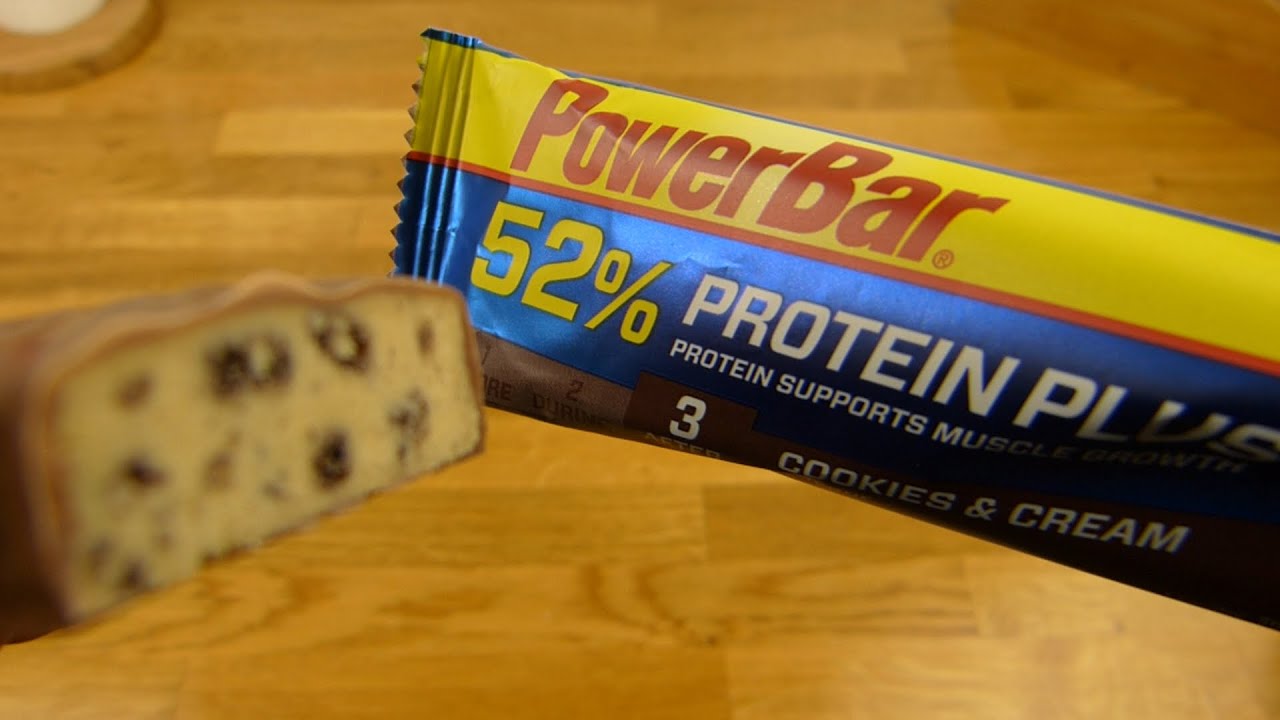 Powerbar Protein Plus 52% Cookies & Cream - YouTube