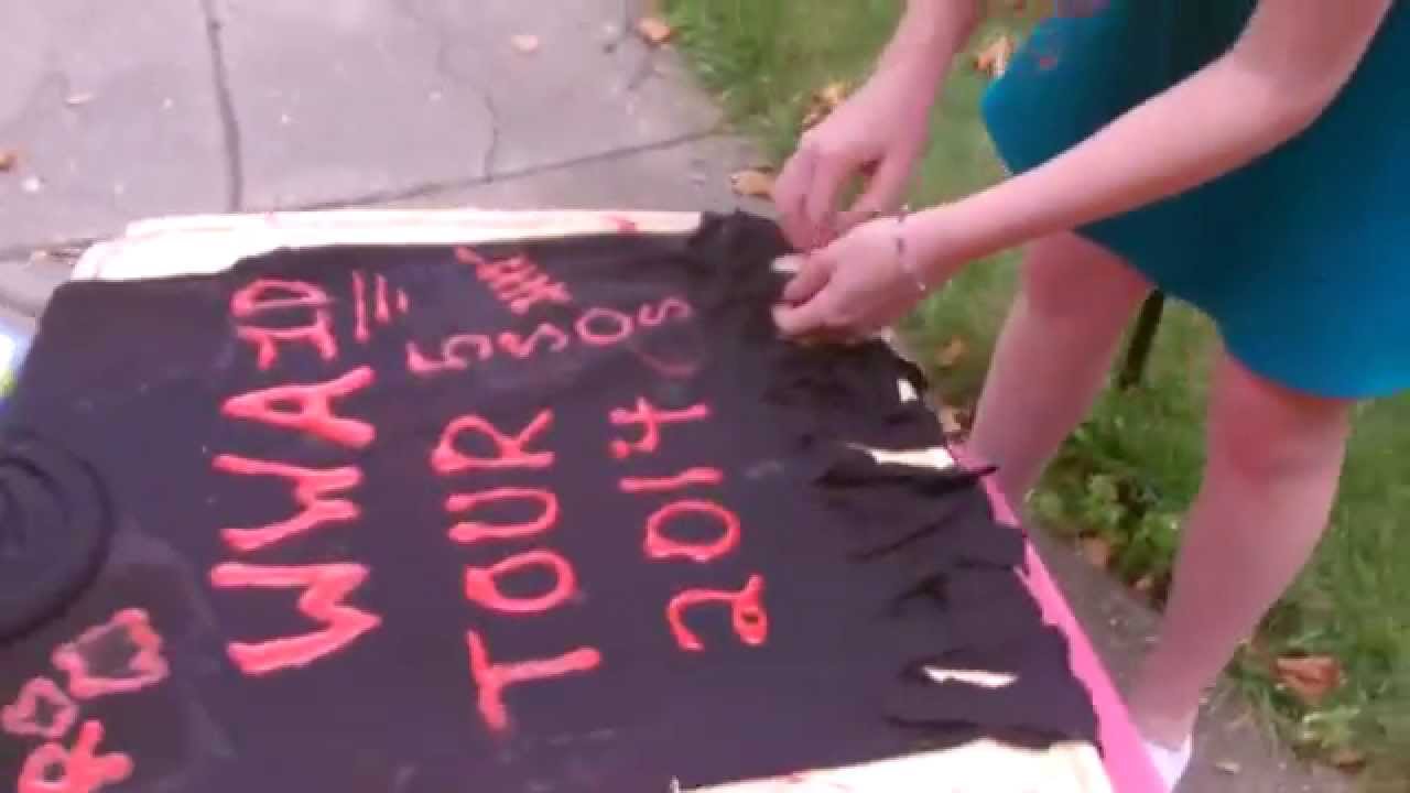 How to DIY Your Very Own One Direction Concert t-shirt PART TWO - YouTube