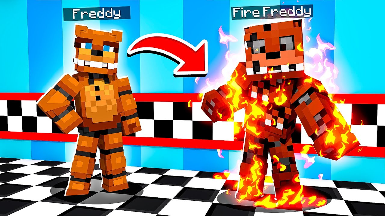 Freddy Becomes FIRE FREDDY | Minecraft Five Nights at Freddy’s FNAF ...