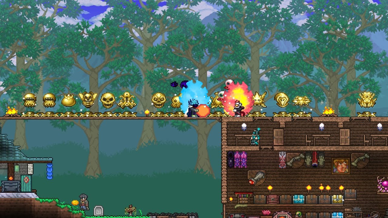 Jugando Terraria pero con el Dragon Ball mod (increible impresionante ...