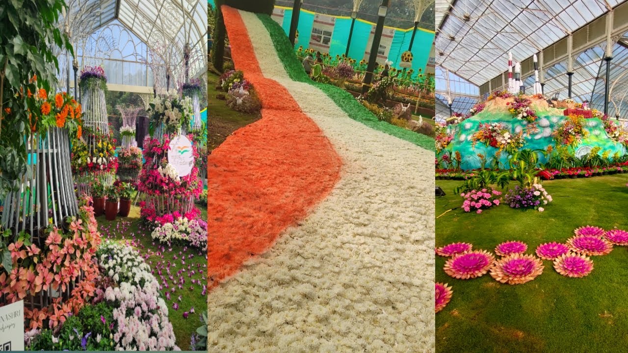 Republic Day Flower Show 2023 | Lalbagh flower Show in Bangalore - YouTube