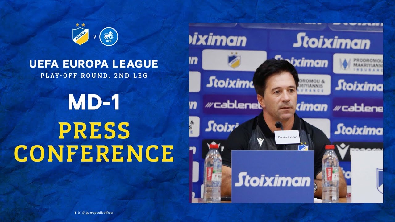 🎙 MD-1 Press Conference | APOEL FC [1] - FC RFS [2] (#UEL PO) - YouTube