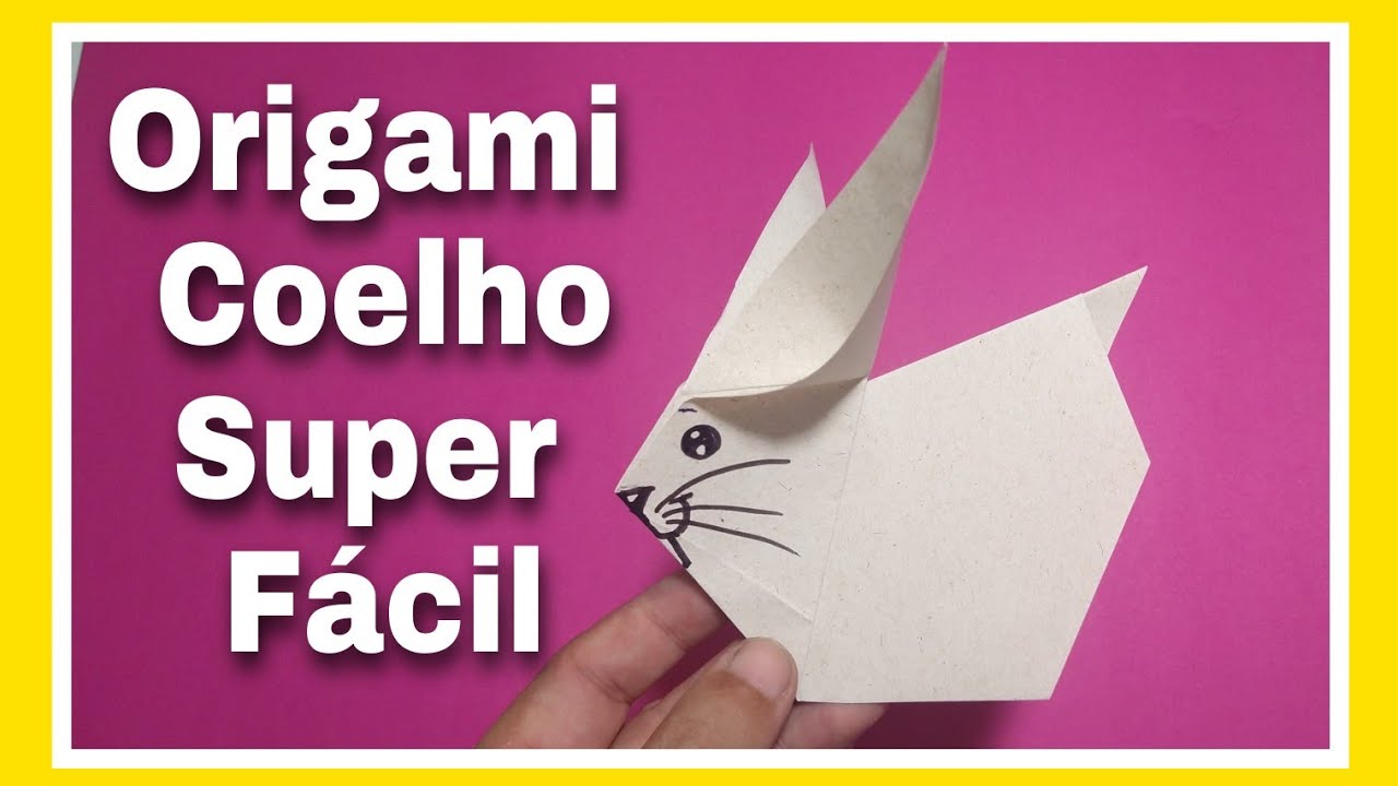 Tutorial de como fazer um Coelho de Origami / Papel - Super, mas Super ...