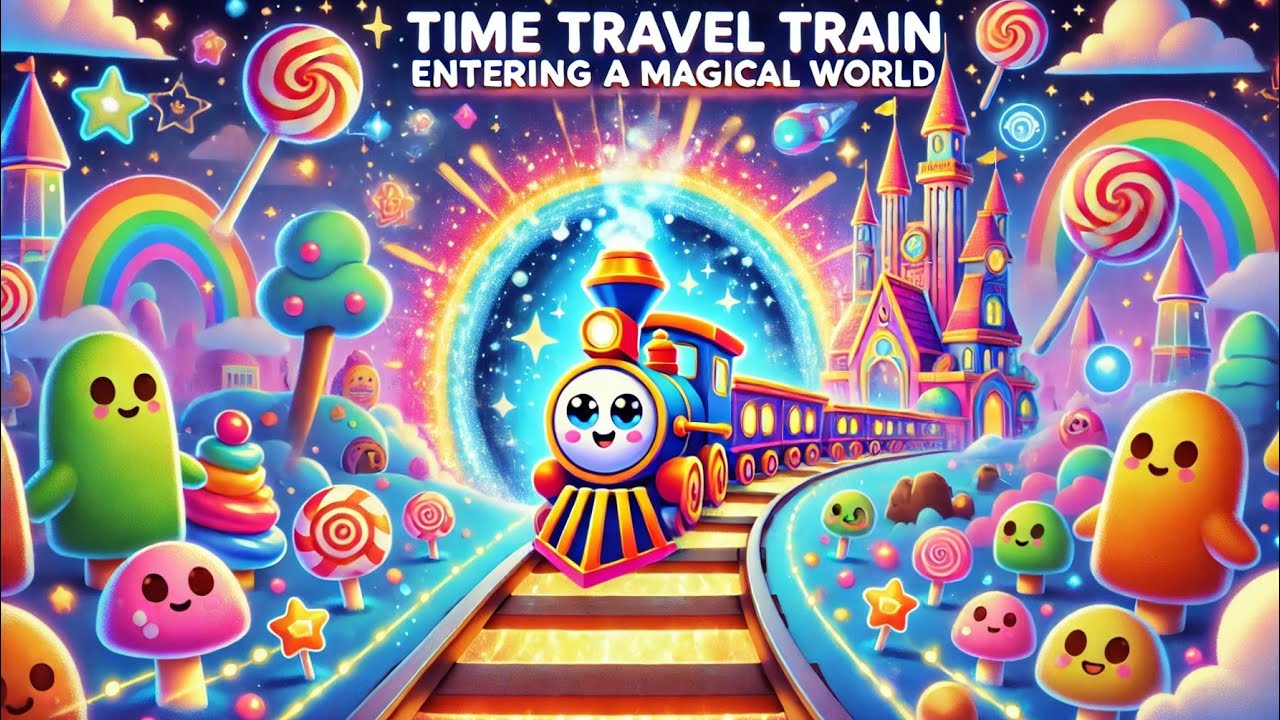 Time Travel Train Entering a Magical World 🚂 | Kids Adventure Journey # ...