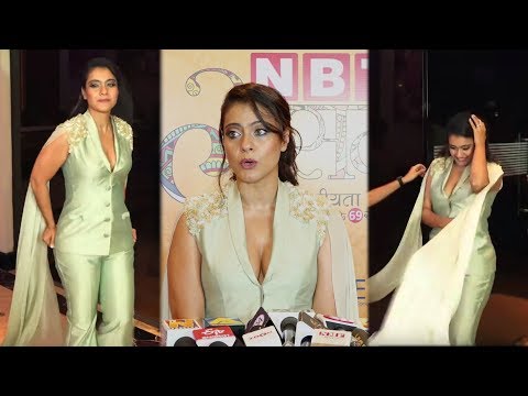 Kajol's Wearing 0pen Dress At Navbharat Award Show