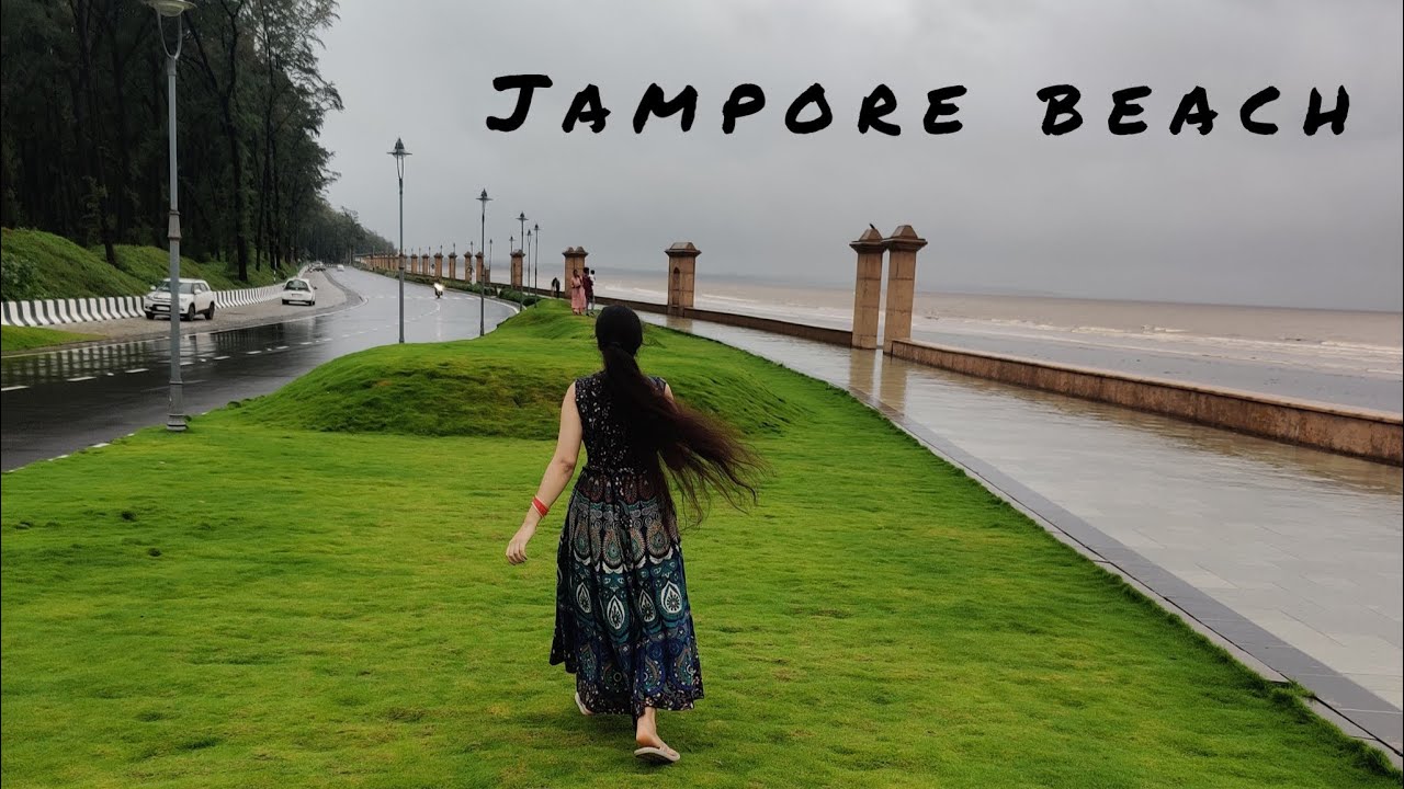 Jampore beach - The best beach to visit in Daman - YouTube