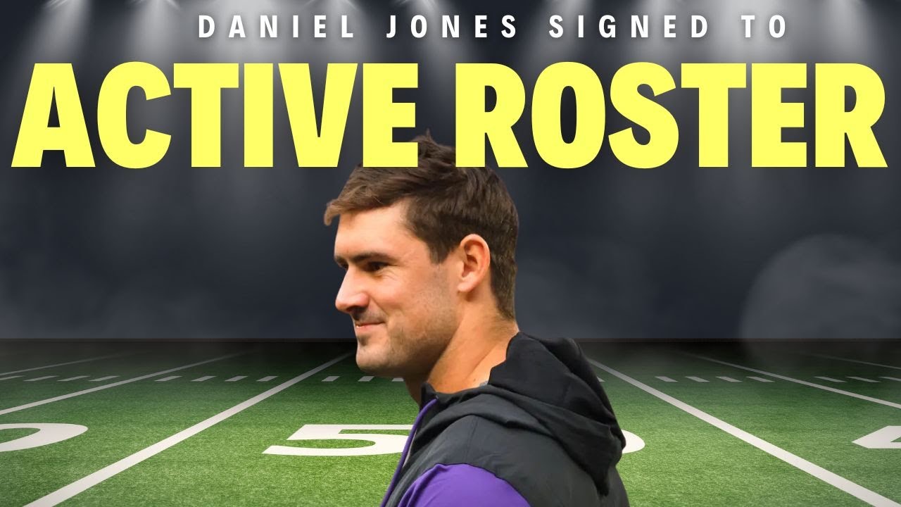 Vikings Officially Sign Daniel Jones to Active Roster - YouTube