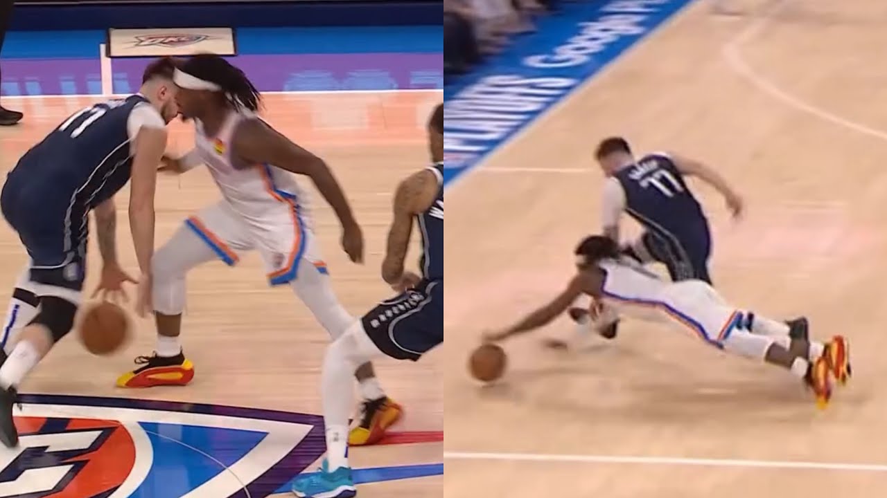 Lu Dort suffocating defense on Luka Doncic - YouTube