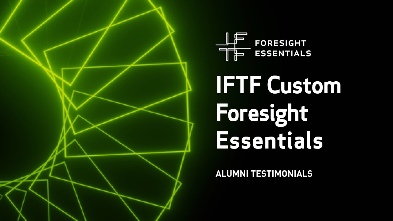 IFTF Foresight Essentials: Denise Terrer, Future Thinker, SENAI Brasil - YouTube