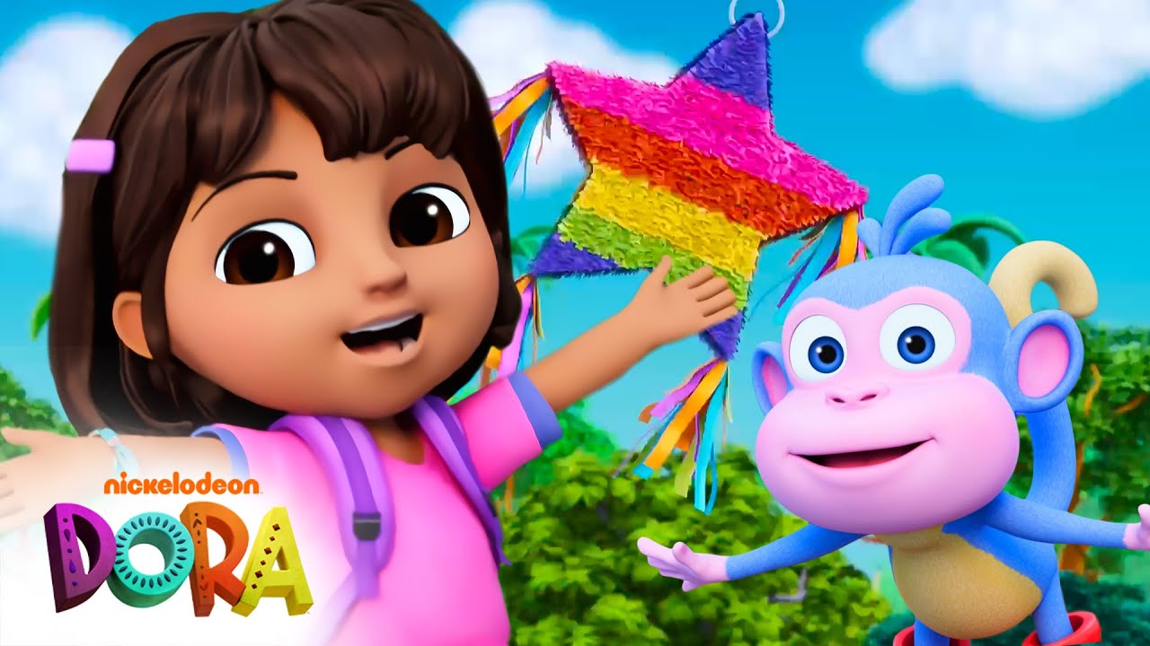Can You Help Dora Get the Piñata Open?? 🪅 Full Scene | Dora & Friends ...