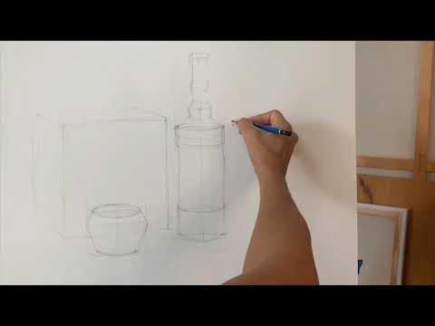 Still Life Drawing: Laying In With Gesture And Sighting - YouTube