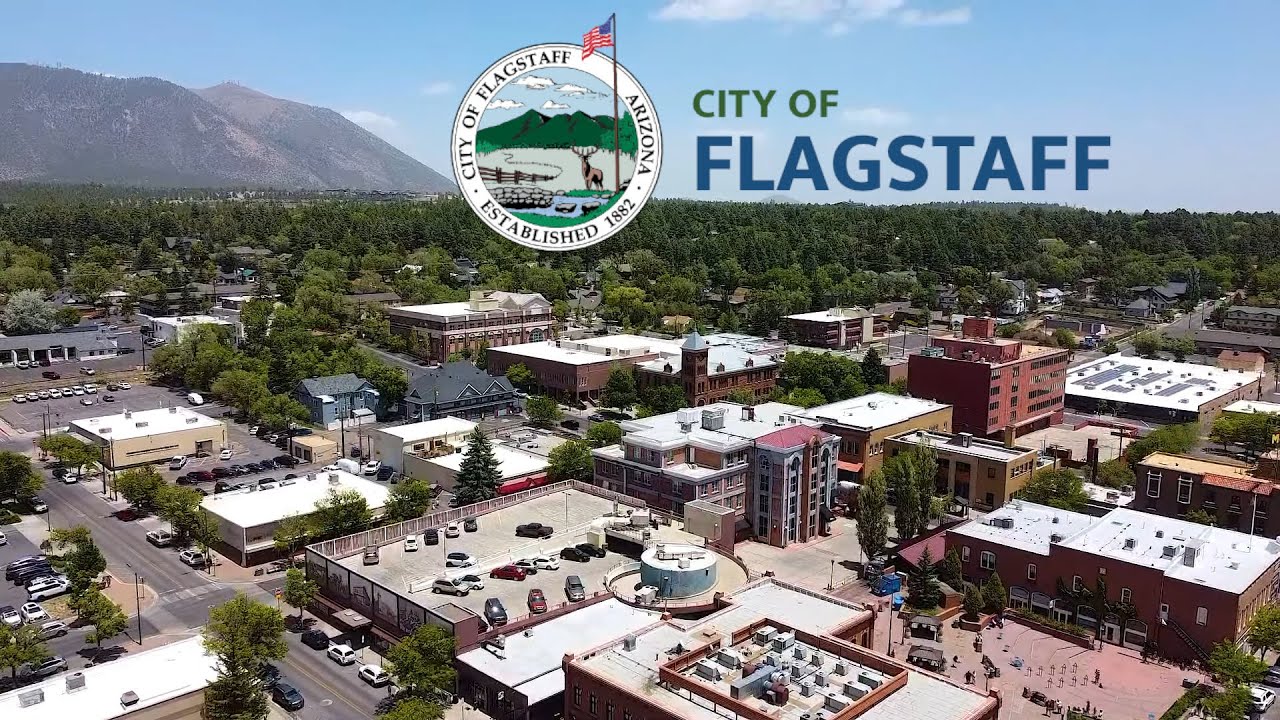 Aerial View Of Flagstaff Arizona YouTube