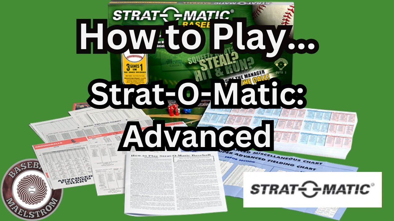 How to Play: Strat-O-Matic - The Advanced Game - YouTube