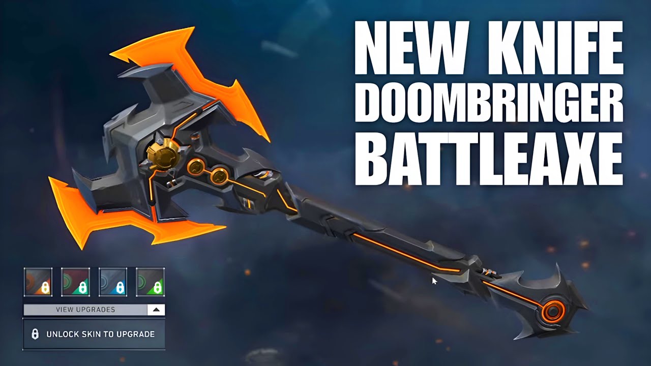 New DOOMBRINGER BATTLEAXE Knife Skin in Valorant (All Variant Ingame ...