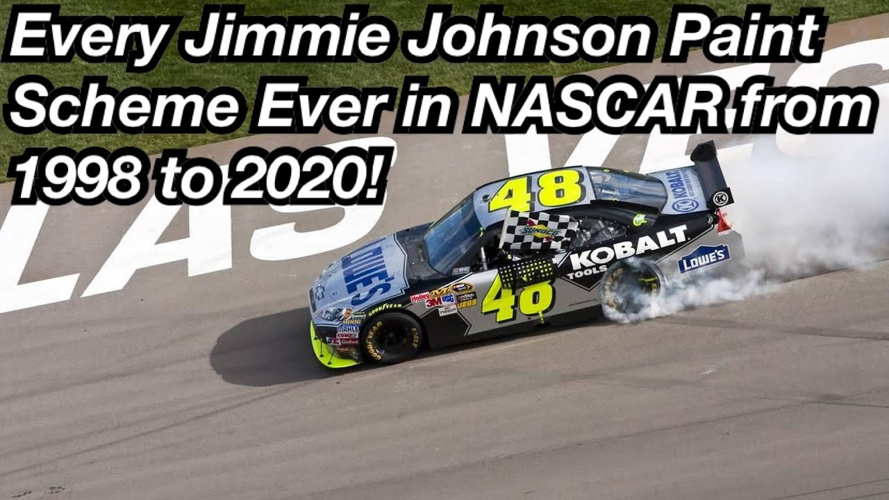 Every Jimmie Johnson Paint Scheme Ever in NASCAR from 1998 to 2020 ...