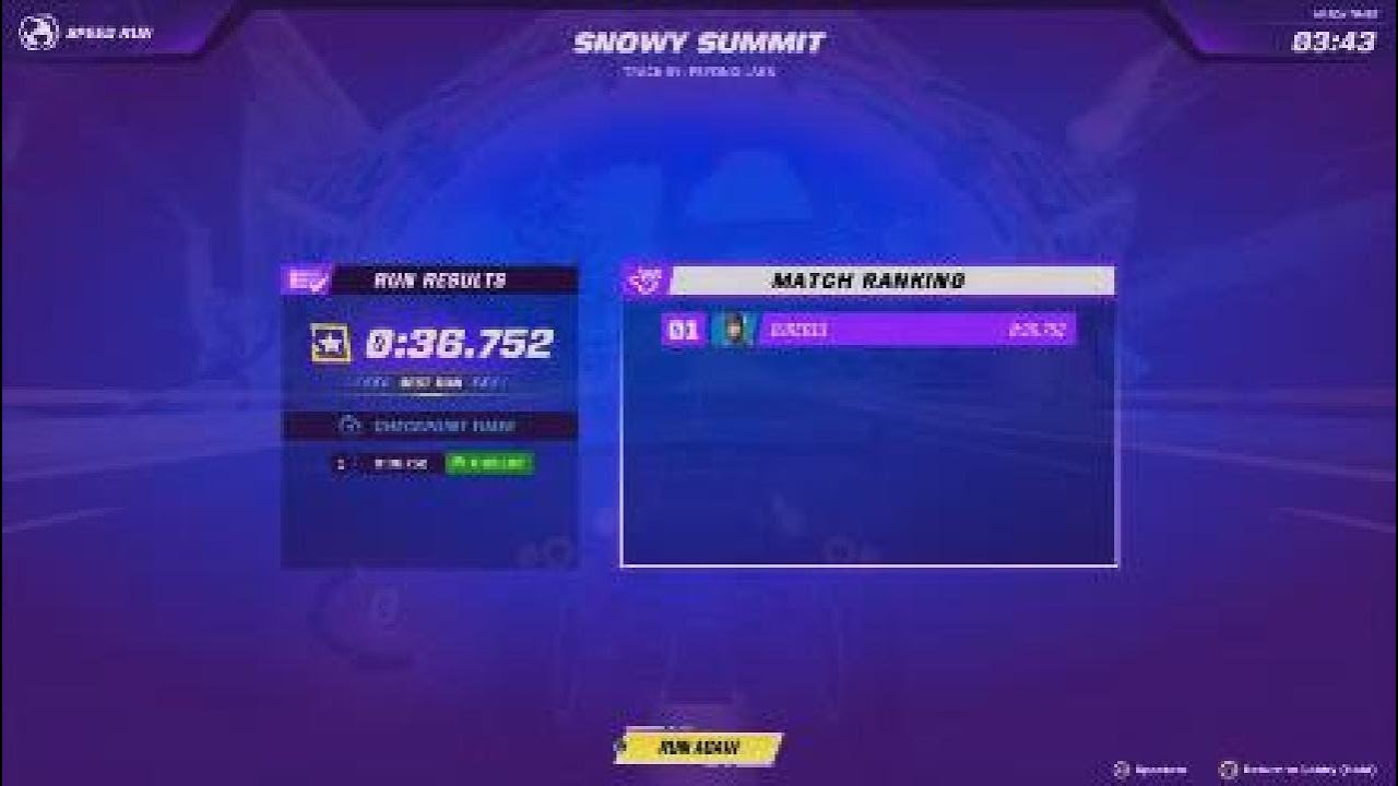 WR Snowy Summit 36.752s + 32.5 Glitch Wr - Rocket racing - YouTube