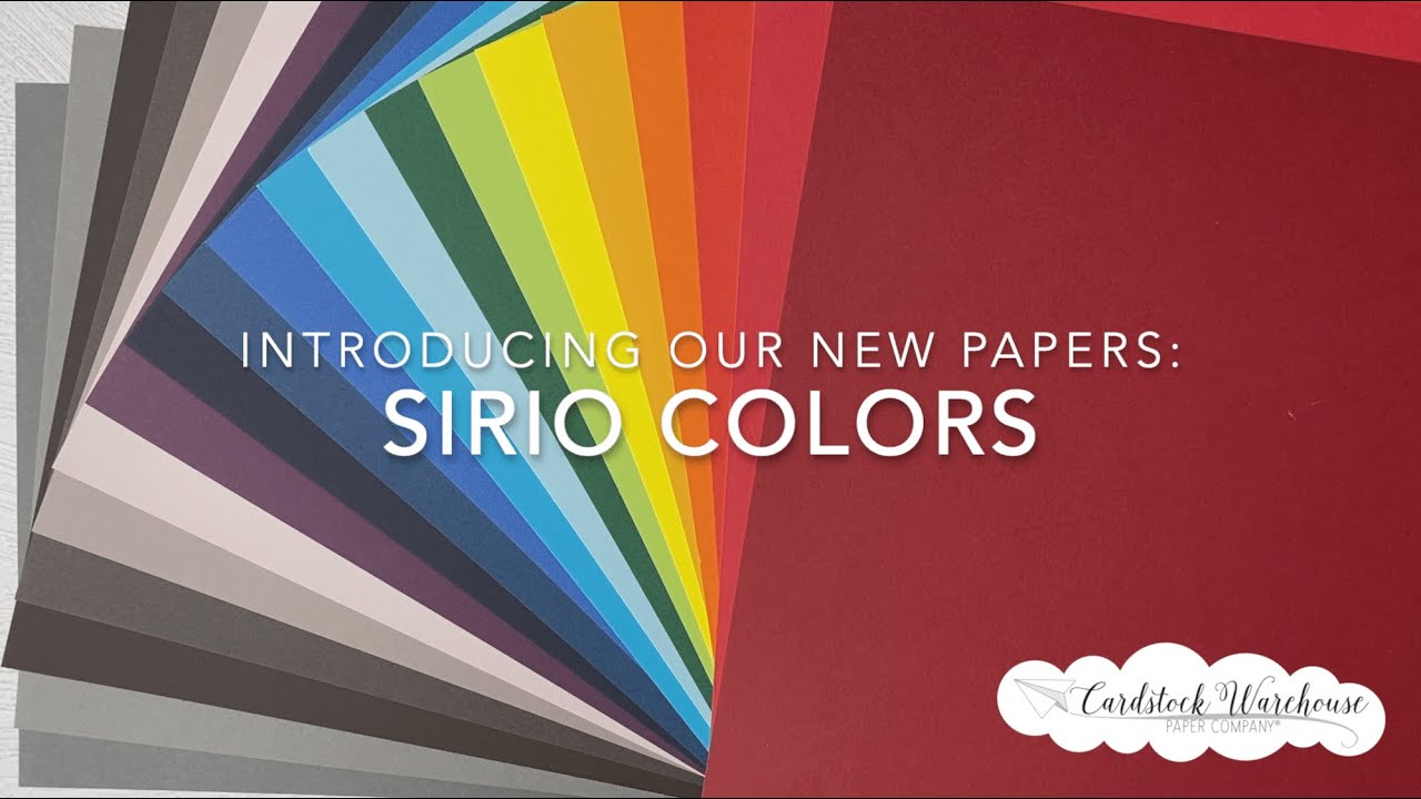 *NEW* Sirio Color 80lb Papers - YouTube