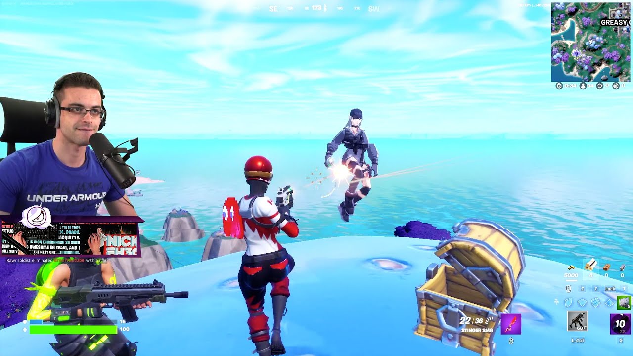 Fortnite on 1000 ping be like... - YouTube