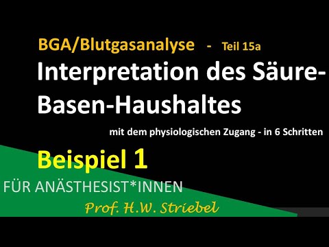 BGA/Blutgasanalyse. Teil 15a. Interpretation des SBH mit dem ...