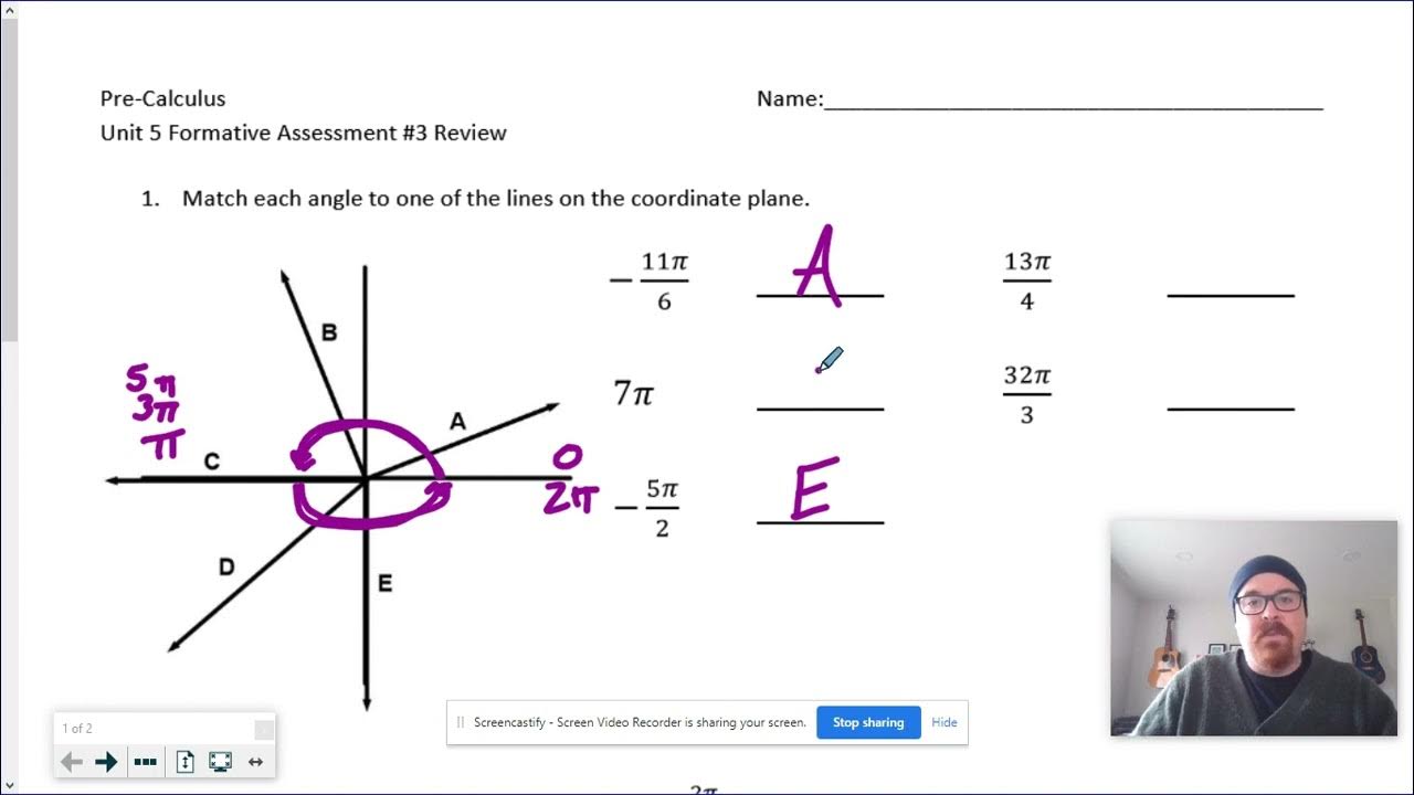 Graphing Angles using Reference Angles - YouTube