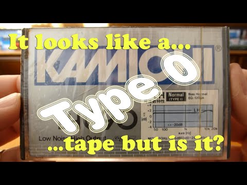 Unwrapping KAMICHI LHC90 audio cassette LN Mfd. for SANDRA-LAURENT Import-Export Inc.! Type 0 tape?