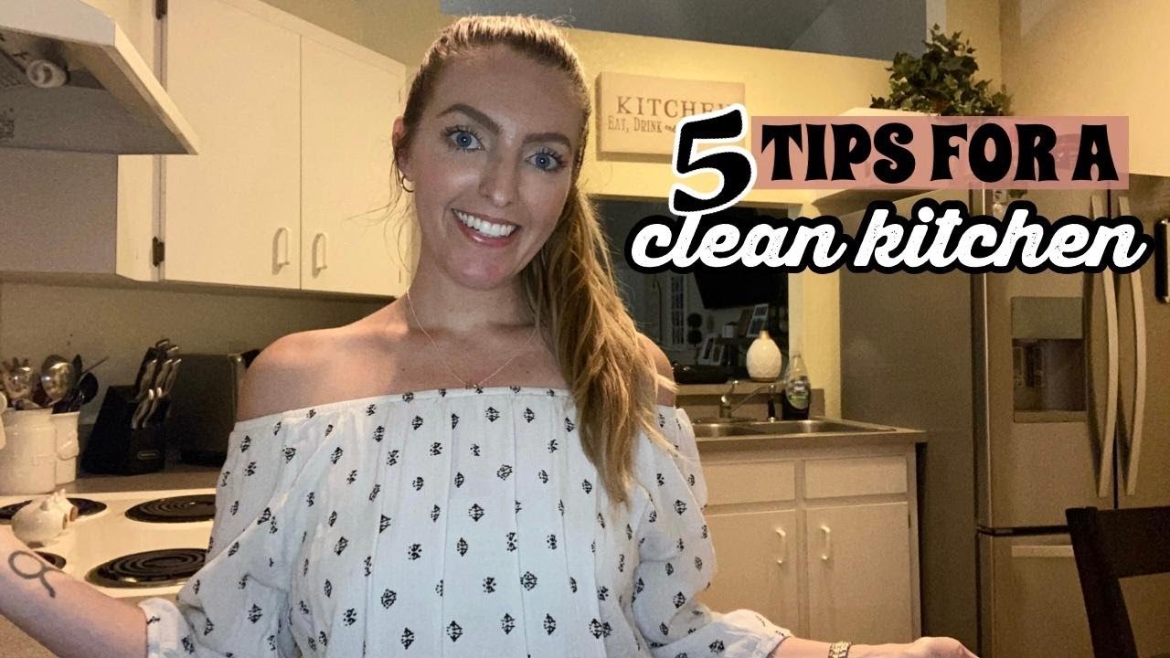 HOW TO ALWAYS HAVE A CLEAN KITCHEN // 5 TIPS FOR A CLEAN HOUSE // Alexa ...