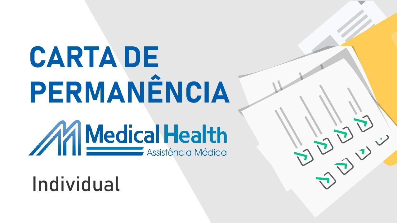 Como Solicitar Carta de Permanência Medical Health Individual - YouTube
