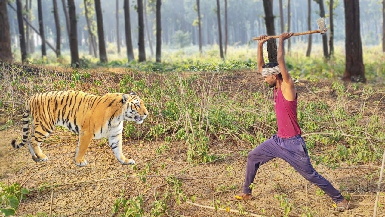 village tiger attack | tiger attack village ! tiger attack man in the ...