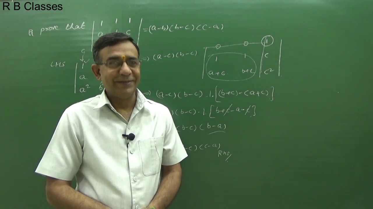 classs 12 maths,determinants class12 NCERT Solution,rb classes - YouTube