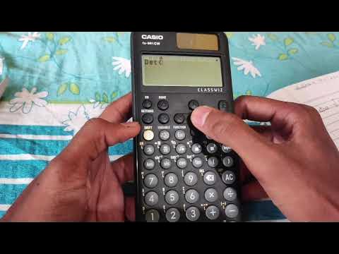 How to solve matrix on scientific calculator fx991-cw? - YouTube