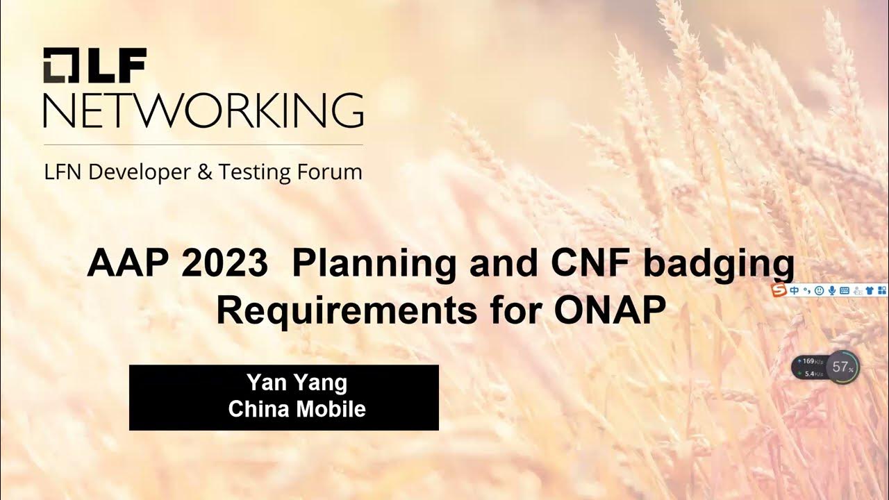 ONAP: Requirements for ONAP CNF Certification (February 2023) - YouTube