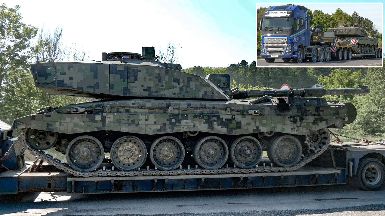 Lots of battle tanks and armoury transported to Europe for NATO ...