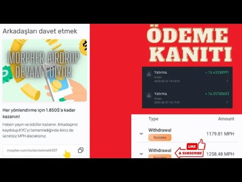 MORPHER PLATFORMU 1.900$'a KADAR YATIRIMSIZ AİRDROP DAĞITIYOR ...
