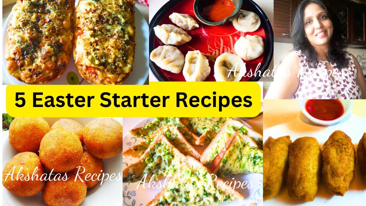 5 Easter Starter/Snacks/Side dishes recipes@akshatasrecipes - YouTube