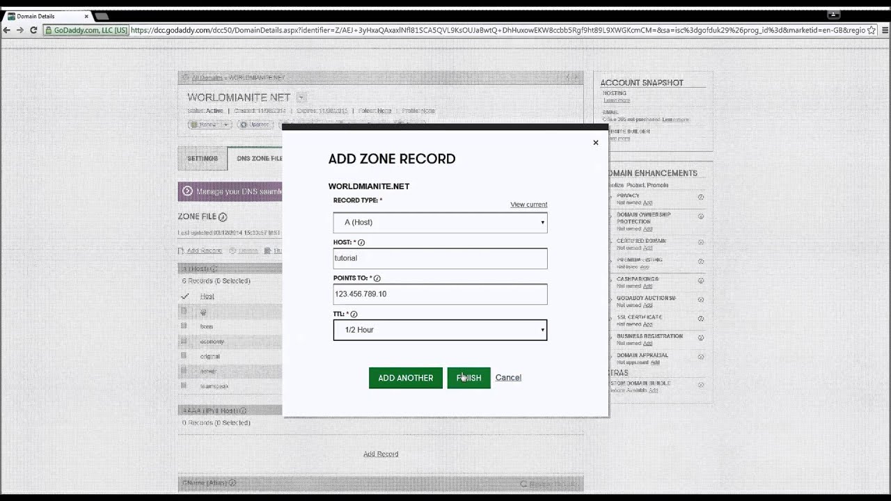 How to Make a Custom Minecraft Server Domain w/Go Daddy - YouTube
