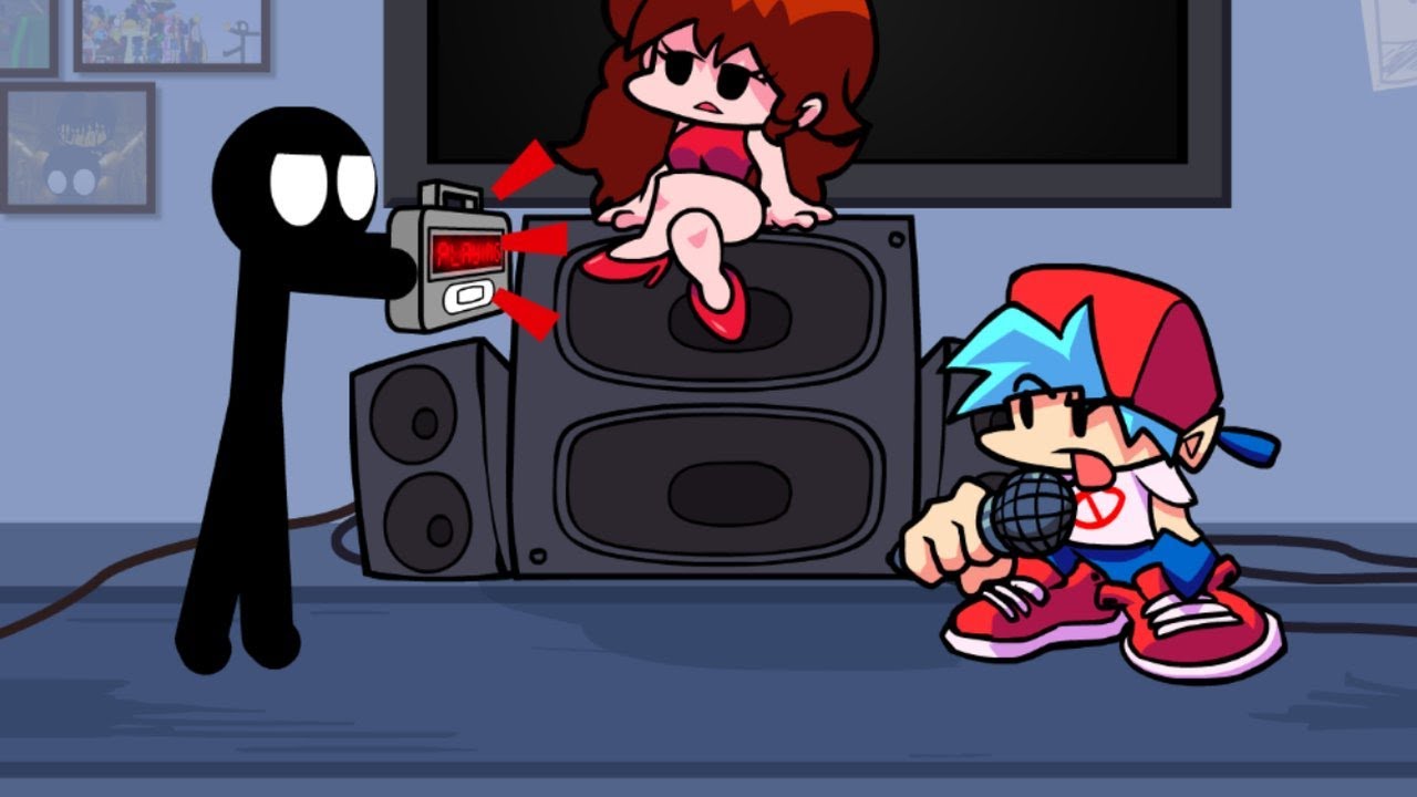 (fnf) me vs stickman (fight song) - YouTube