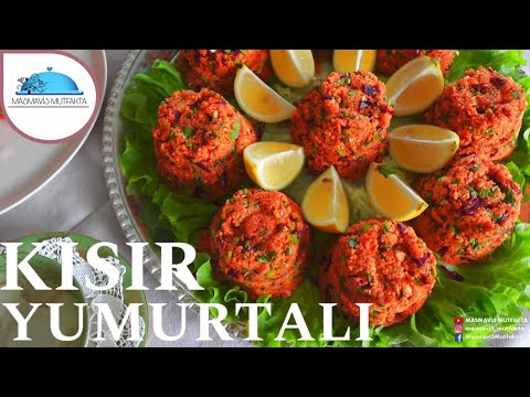 BU KISIR ÇOK BAŞKA🔥MEŞHUR YUMURTALI KÖFTE/KISIR💯Lezzetine Bayılıcaksınız👌