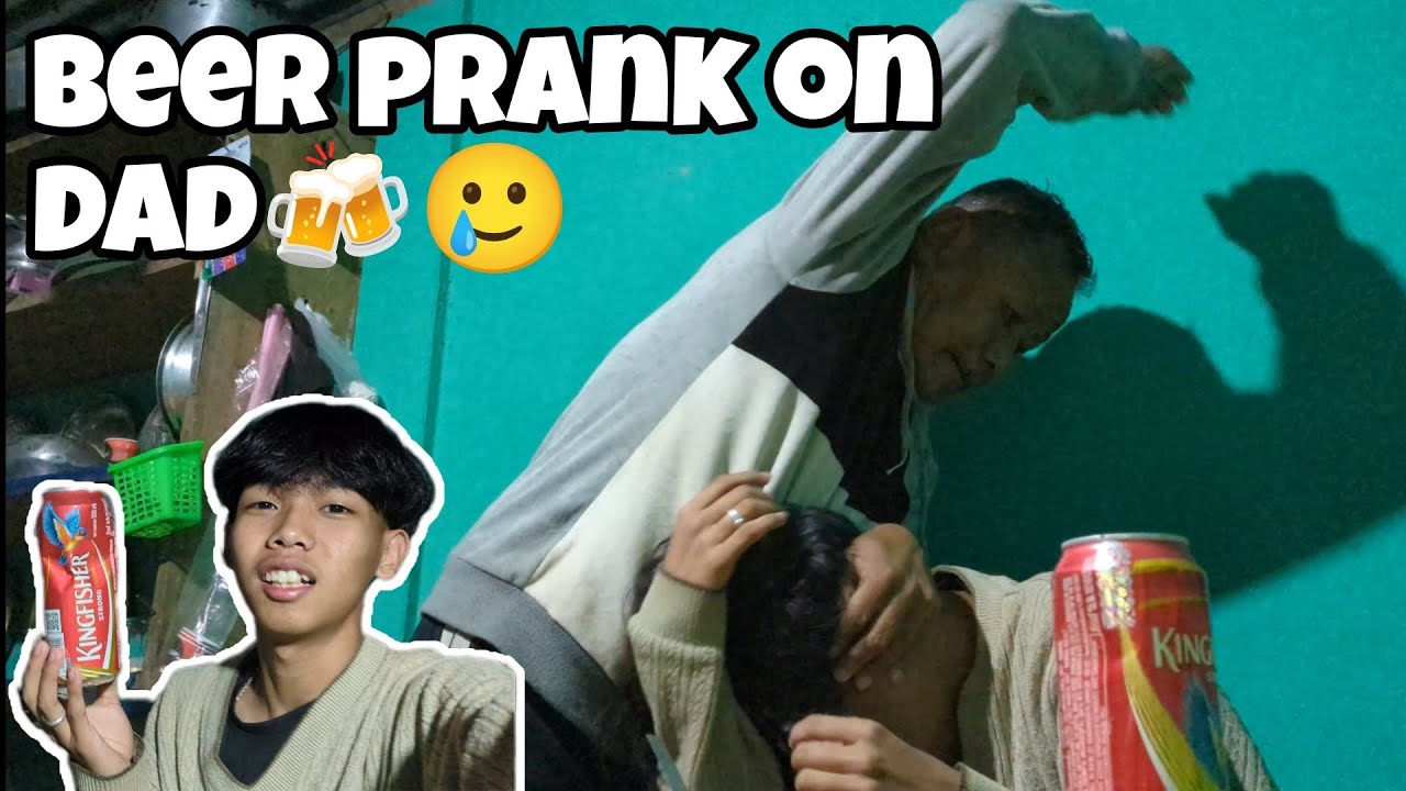 Beer prank on dad 🍻🥲 || never try it 🥲 #prank #beerprank - YouTube
