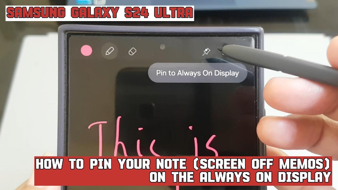 How to pin your note (screen off memos) on the Always on Display on ...